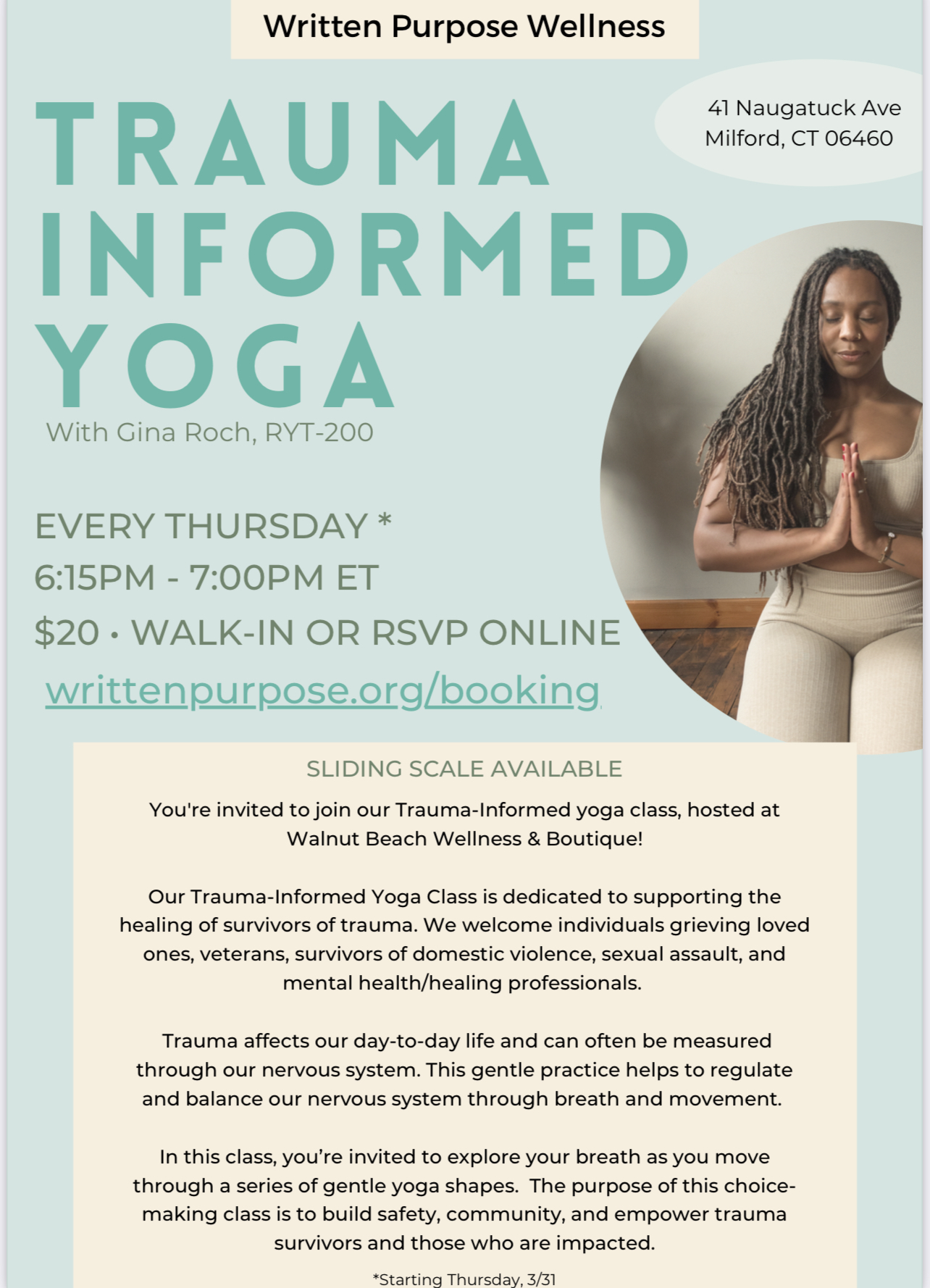 Classes & Workshops – Walnut Beach Wellness Center